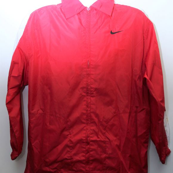 Nike | Jackets & Coats | Rare 9s Vintage Nike Red Windbreaker Jacket ...